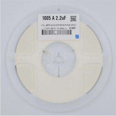 贴片电容CL05A225MA5NUNC 0402 225M X5R 25V 20% 2.2UF
