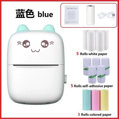 跨境C9迷你打印机小型便携口袋错题打印热敏手机蓝牙mini printer
