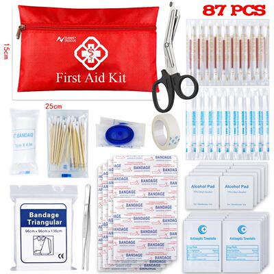 First Aid Kit 180 Piece All-Purpose Tactical Emergency Kit
