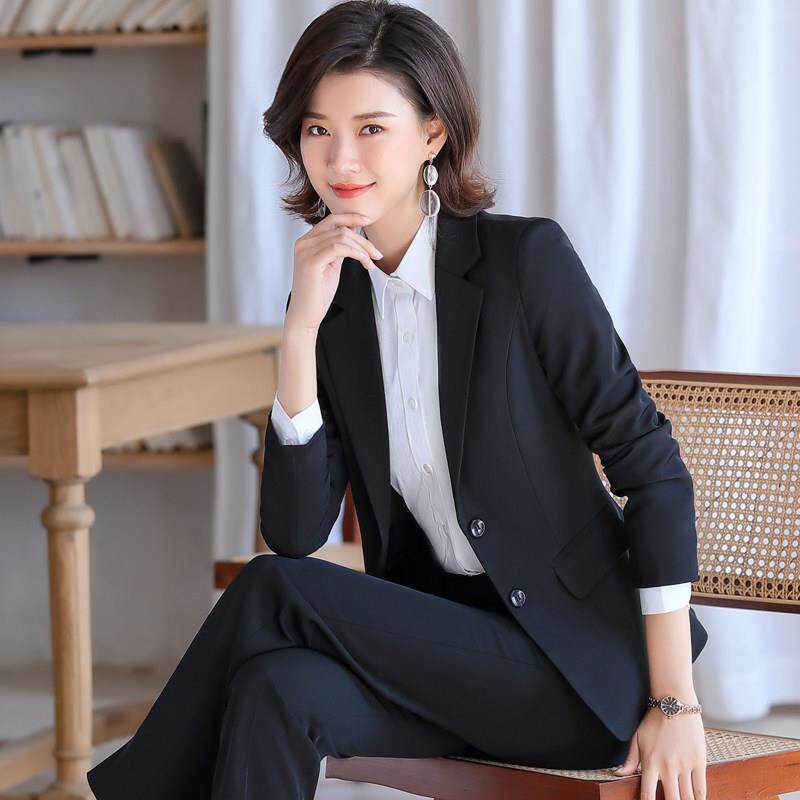 职业套装女工作服西服高端气质女神范商务正装大学生上班面试西装