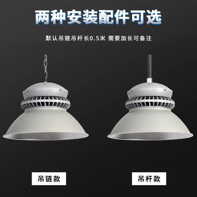 工鳍片le房d工矿厂吊灯厂车间工业照明仓库天棚灯100瓦EAM灯200W