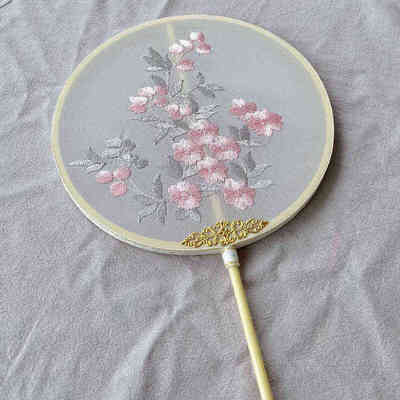 古风扇子仙气古代团扇舞蹈双面凉快汉服配饰手持扇子小赵之孙