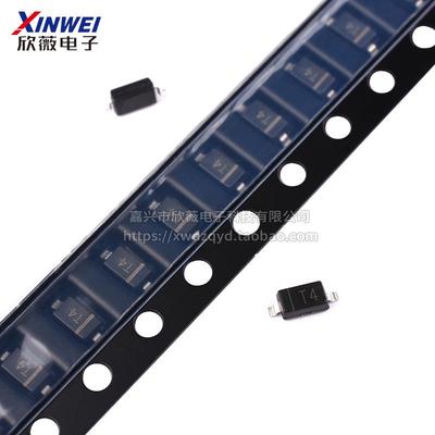 1N4148开关二极管LL34开关管WS 直插DO-35 SOD123贴片1206丝印T4