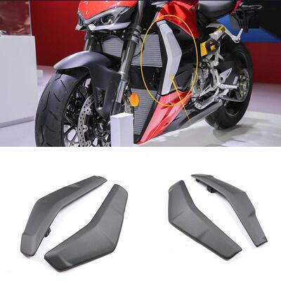 适用杜卡迪 Ducati 街霸V2 摩托车改装配件 碳纤维散热器护板侧板