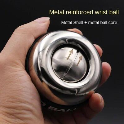 All metal wrist gyro forearm strength led gyro ball arm mus