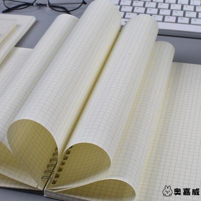 小学生画画方格本加厚线圈本笔记本本子a5考研横线小格子b5小方格
