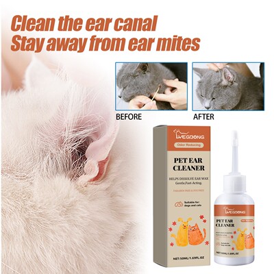 YEGBONG Pet Ear Drops - Alleviates ear discomfort in cats an