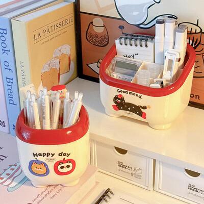 Creative Cartoon Pen Holder, Cute Girl Style, Attractive Mul