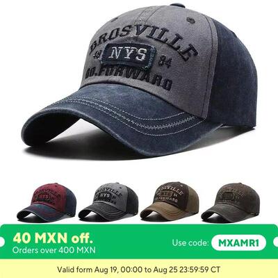 Four Seasons Men Baseball Cap Casual Distressed Washed Cotto