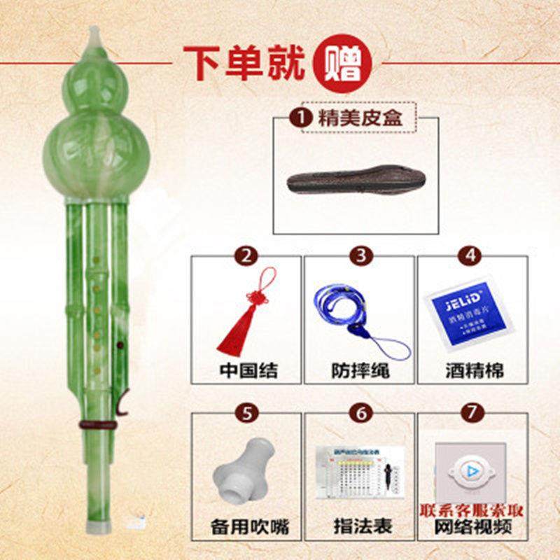 正品民族葫芦丝初学者c调降b调儿成人小学生童初入学吹门奏乐器葫