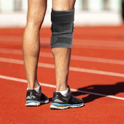 Hinged Knee Brace Support with Strap Side Patella Stabilizer