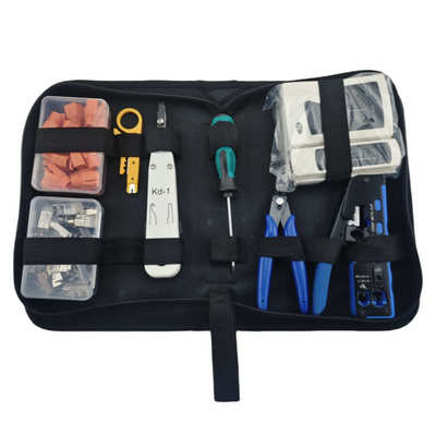 家用套装网线钳网络压接测试穿孔水晶头制作手动钳子工具组合五金