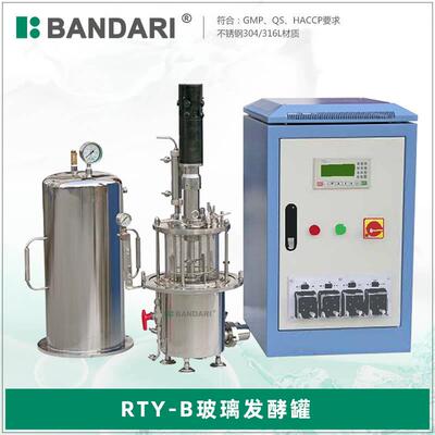 RTY-B生物反应器加热发酵罐小型实验室食用菌微生物培养缸槽