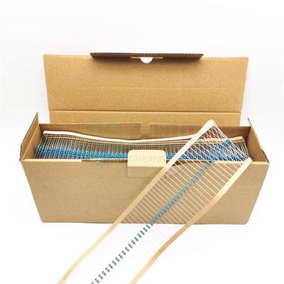 1/4 0.25W插件金属膜电阻50色环电阻 1%W R 0.1R-10RTIM1盒50 00