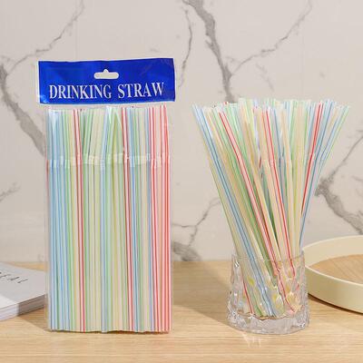 Creative Colorful Disposable Bent Straw for Home Use, Suitab