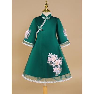 正品创高端中式儿童合唱歌演出服原中国合风礼服小学生诗朗诵大唱