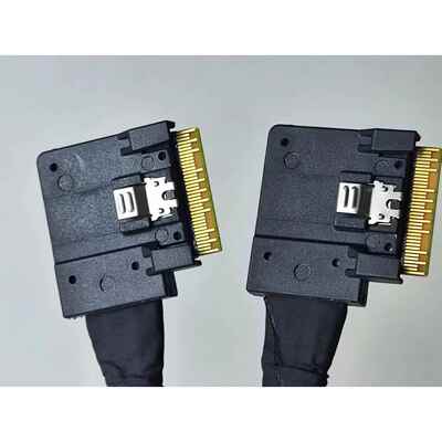 H3C服务器 Slim SAS 4.0 SFF-8654 8i右弯头数据线