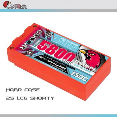 鹰氪CODDAR 5800mAh 2S 150C 7.6V HV Shorty漂移车模RC锂电池LCG