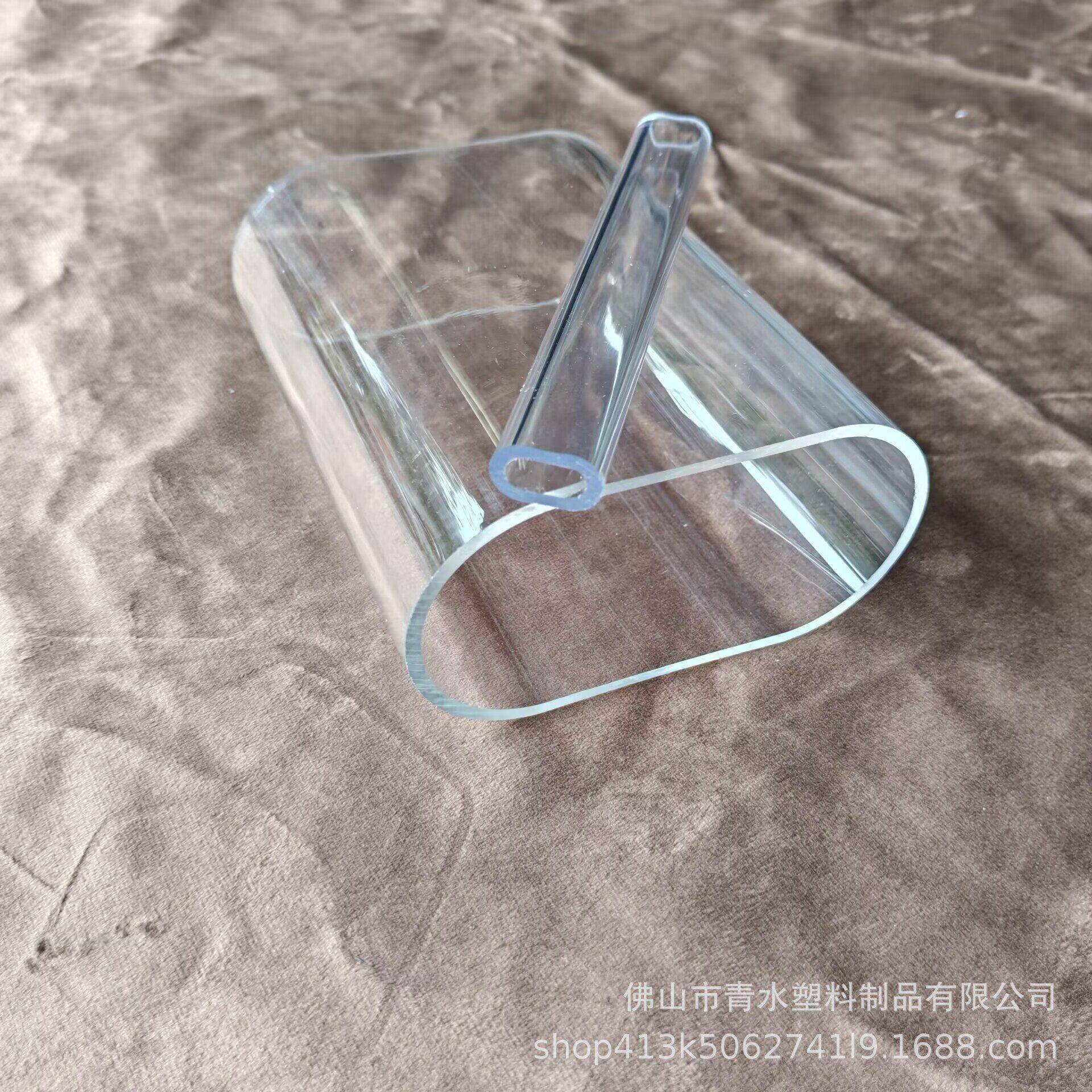 生产加工透明有机玻璃亚克力椭圆管乳白pmma椭圆空心管源头厂家