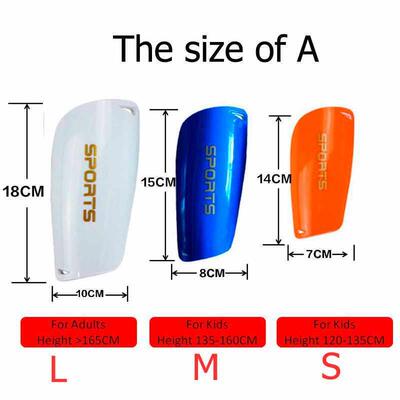 1 Pair Soccer Shin Guards Pads For Kids Football Shin Pads L