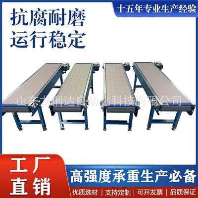 厂家直销7705加重加强型传送机耐腐耐磨pp食品级塑料链板输送机