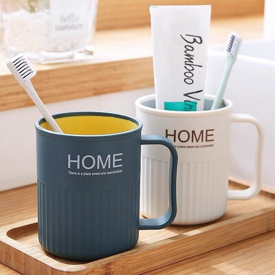 Mouth rinsing cup for home use, simple design tooth brushing