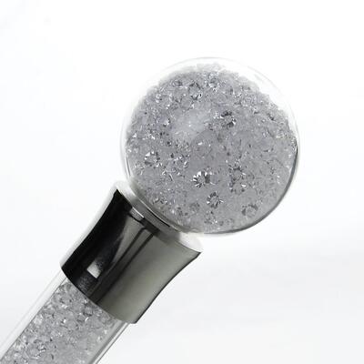 品OH19009欧式圆形层高脚透明蛋糕三盘家用多层客厅茶几水盘晶点