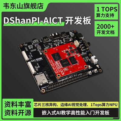 韦东山全志V853AI开发板1Tops算力NPU Linux开发AI入门 秒杀K210