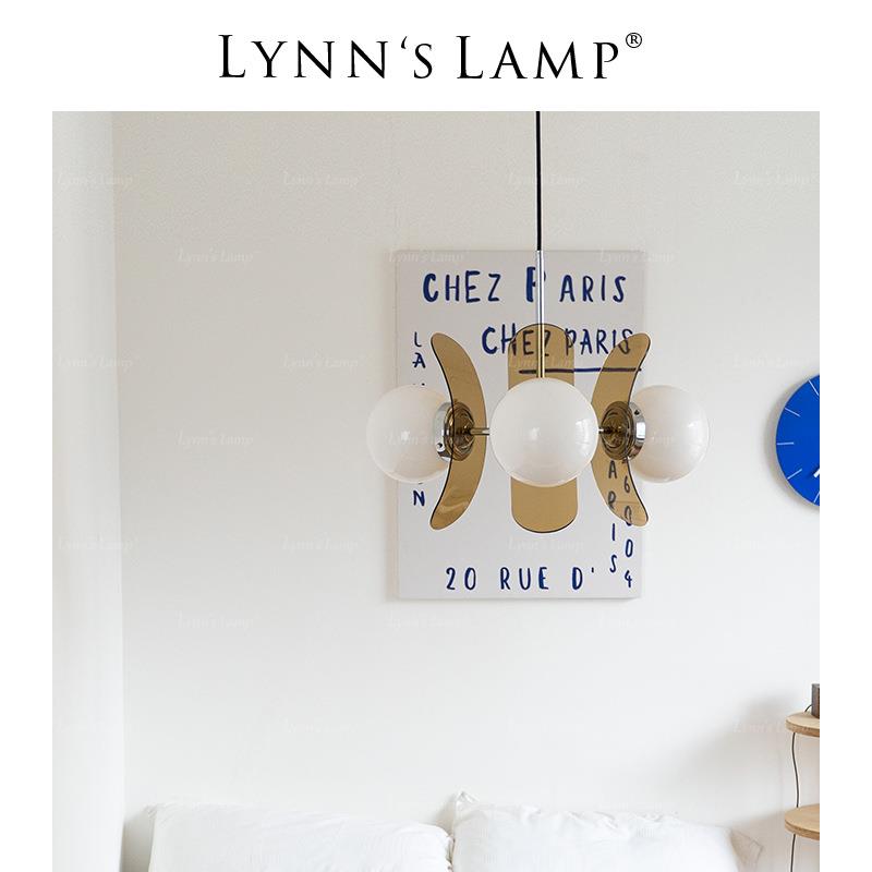 Lynn's立意 中古彩色亚克力吊灯 客厅包豪斯卧室孟菲斯儿童房灯饰