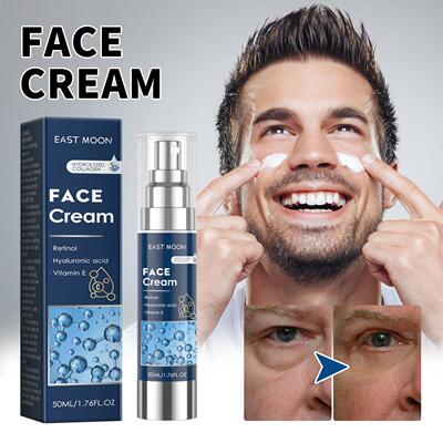 East Moon Men's Facial Cream - Reduces fine lines, tightens