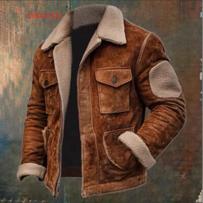 Men's outerwear top with collar and zipper, men's jacket