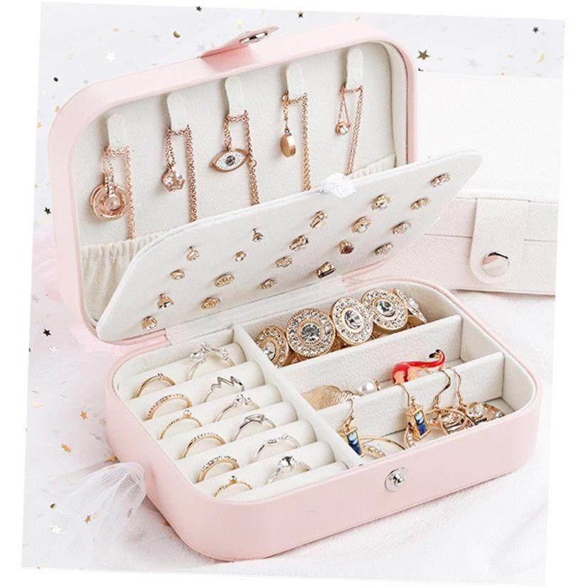 Portable jewelry storage box Necklace storage box饰品收纳盒
