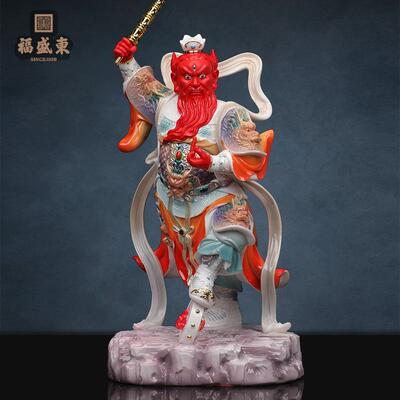 王灵官神像都天大灵官王天君王善站像护法真君火神王家用树脂摆件