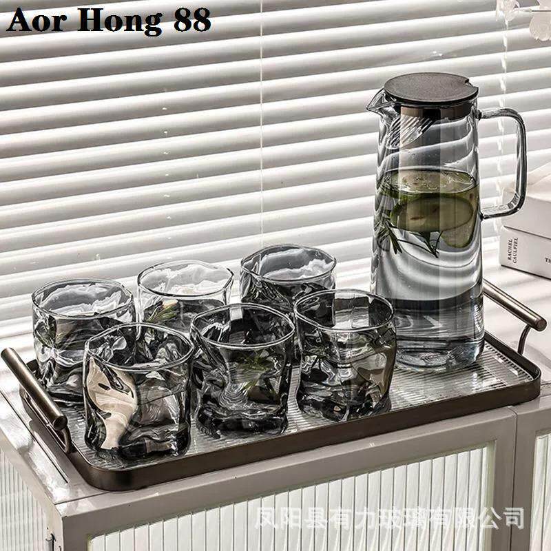 厂家耐高温玻璃冷水壶高硼硅喝水杯家用水具套装凉水壶大容量