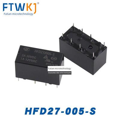 宏发继电器 HFD27-005/012/024-S -M 8脚2A N4078/HJR1-2C/G5V-2