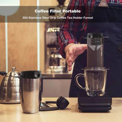 500-mesh Folding Hand-flush Coffee Filter Cup Filter Free Pa