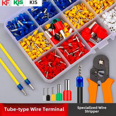 E1008全系列克爱斯KF管型绝缘针型冷压端子E7508E2508铜针形插针