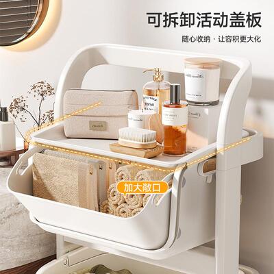 家用洗衣篮阳脏台移浴室可动多层多功服能置BY-6755-物架衣篓浴室