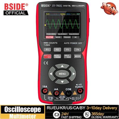 BIDE艾默手持S彩万修屏ZT-702S示波器用表高精度智能防烧汽示波器