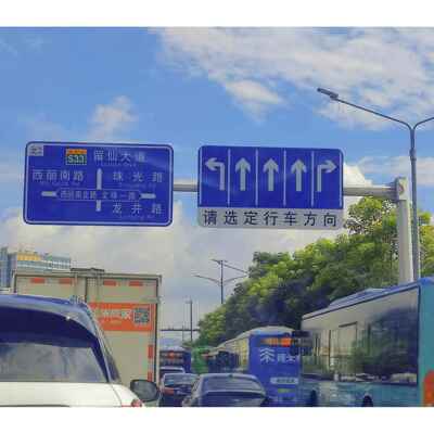 可定道路交通圆杆八角杆 交通F杆双悬臂式路牌 F杆悬臂杆热镀锌杆