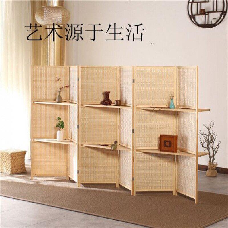 中式屏风折叠隔断简约现客厅墙移动折屏酒店实木竹屏风隔断