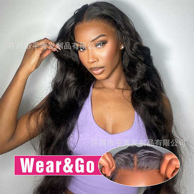 Wear Go Body Wave Glueless Wig  4x4 Lace Front Wig无胶头套