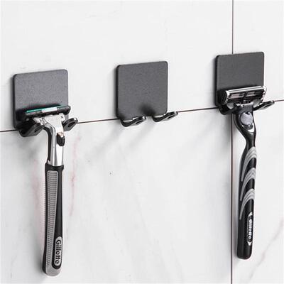 No-Punch Razor Holder Adhesive Razor Storage Hook