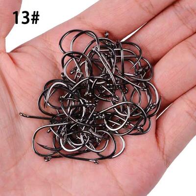 Aorace 100pcs/Box Fishing Hooks Iseama Circle Carp Eyed Fish