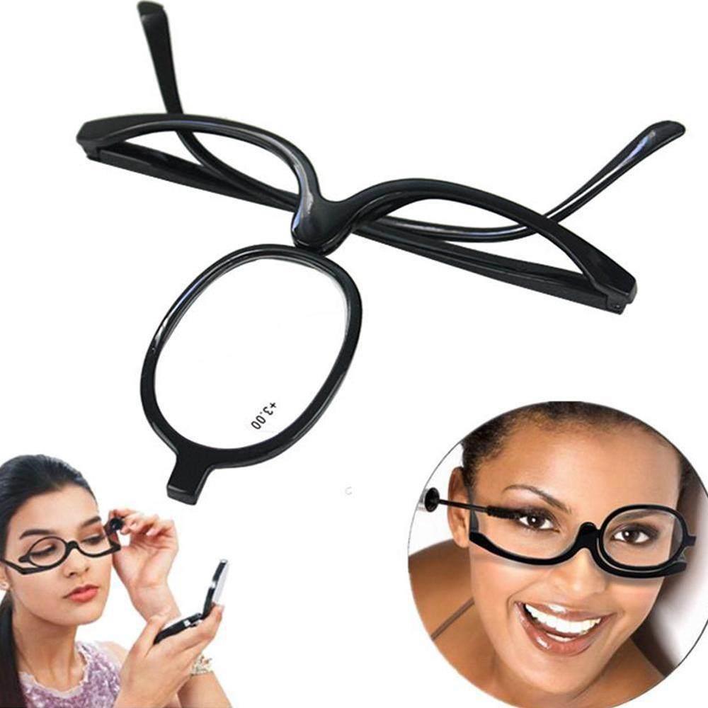 Magnifying Glasses Rotating Makeup Reading Glasses Folding E