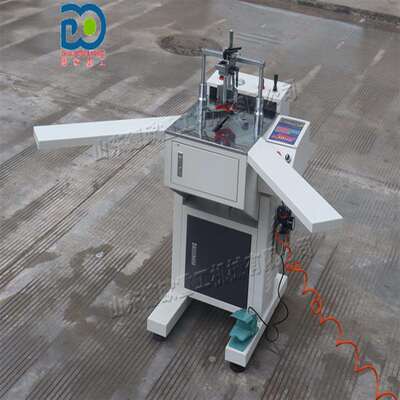 全自动数控木框钉角机Corner nailing machine画框相框45度装裱机