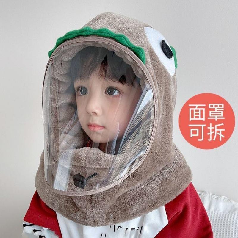 冬天骑车护目镜防风保暖面罩帽子骑电动车防疫防飞沫防尘防护头罩