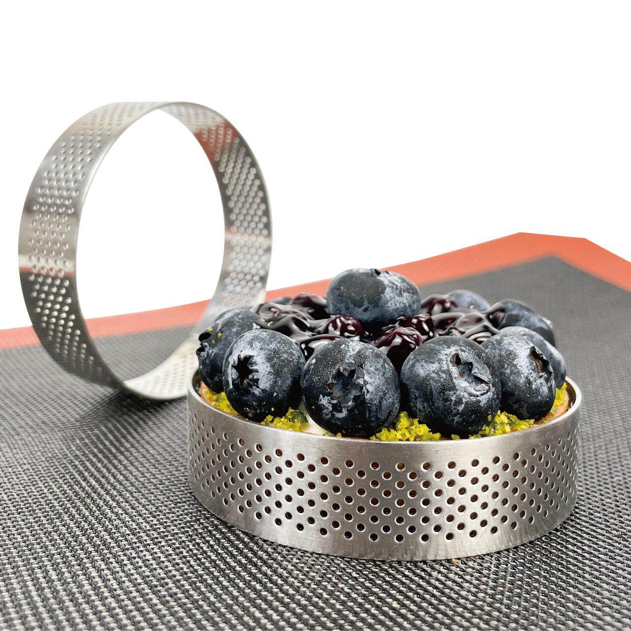 Mousse Cake Tart Ring Circle Pizza Mold 慕斯蛋糕塔圈带孔模具
