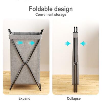 Laundry basket foldable Clothing storage bag linen basket
