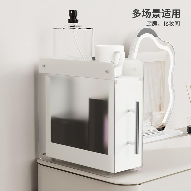 云物生活免打孔置物架厨房调味料水槽清洁抹布不锈钢沥水收纳架子